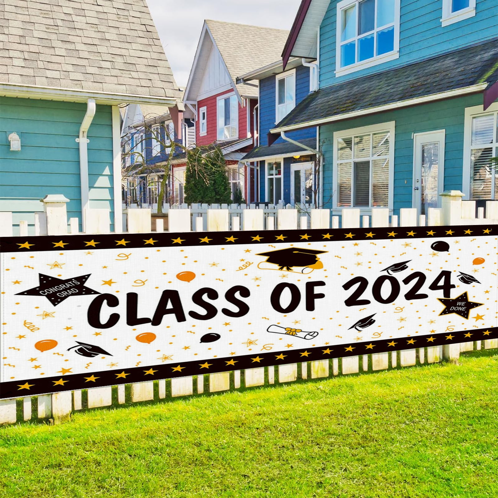 Graduation Decoration -Graduation Backdrop Class of 2024 Last Day of ...