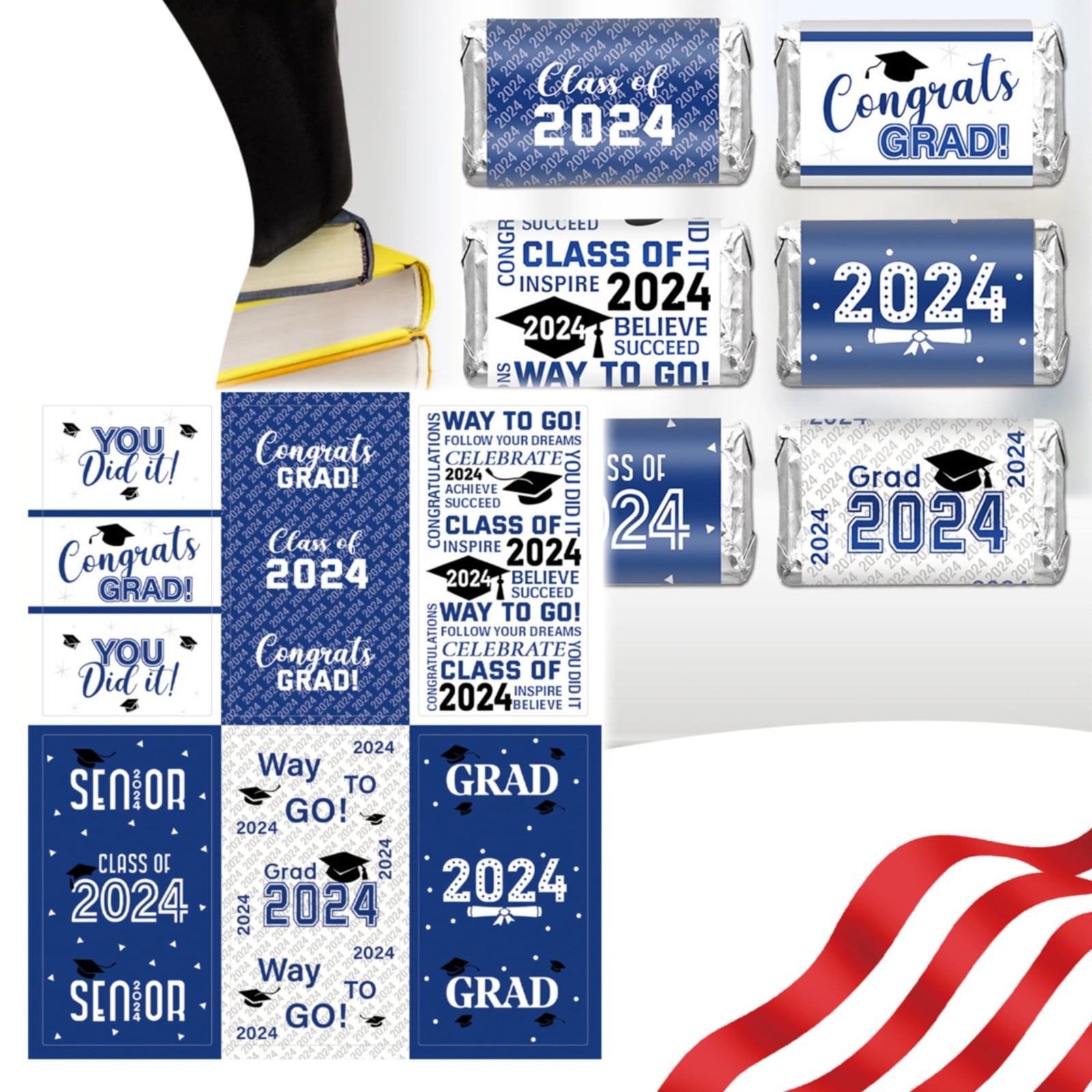 Graduation Decoration Label Sticker Congratulations Mini Packaging ...