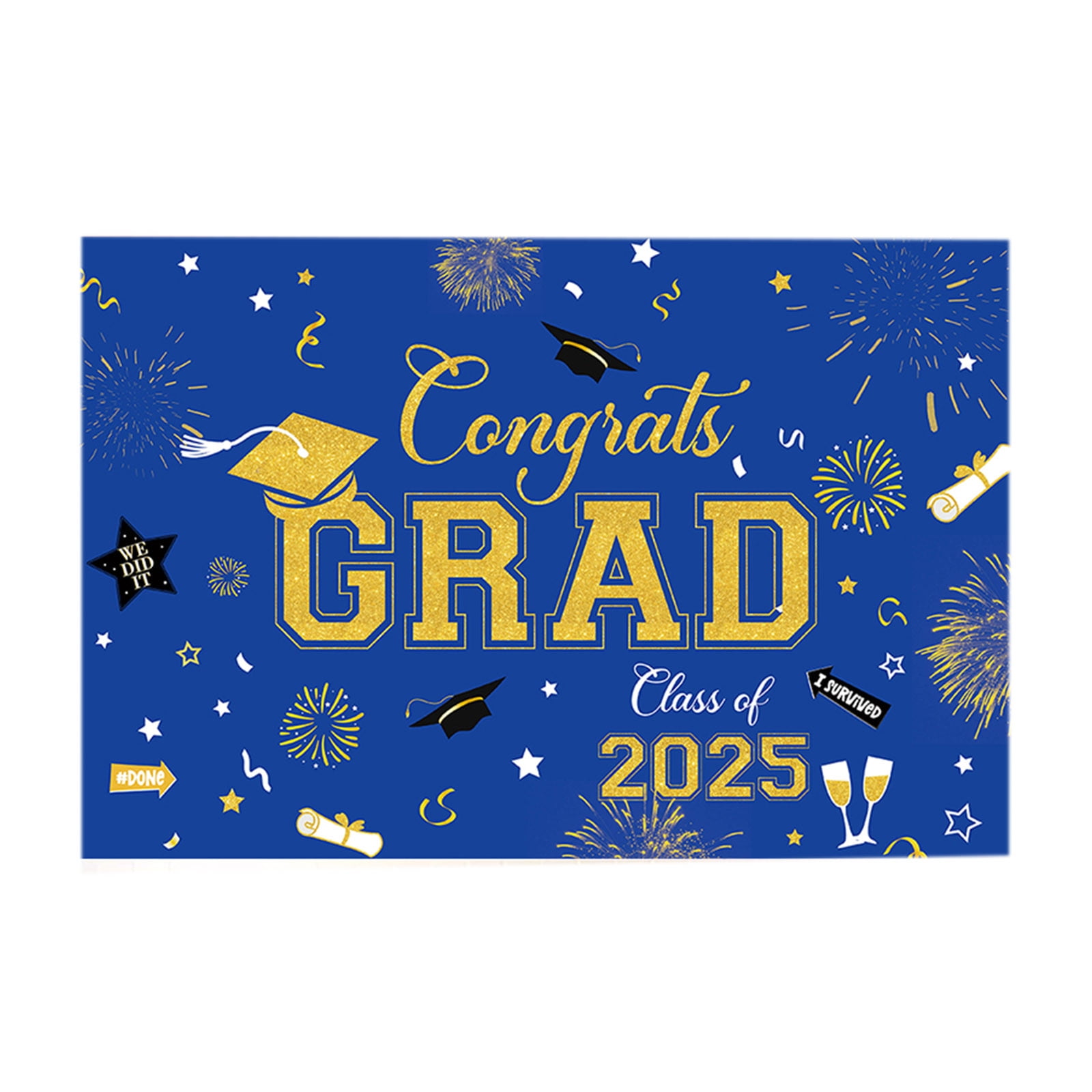 Graduation Decorations 180*120cm 2025 New Platinum Graduation Season ...
