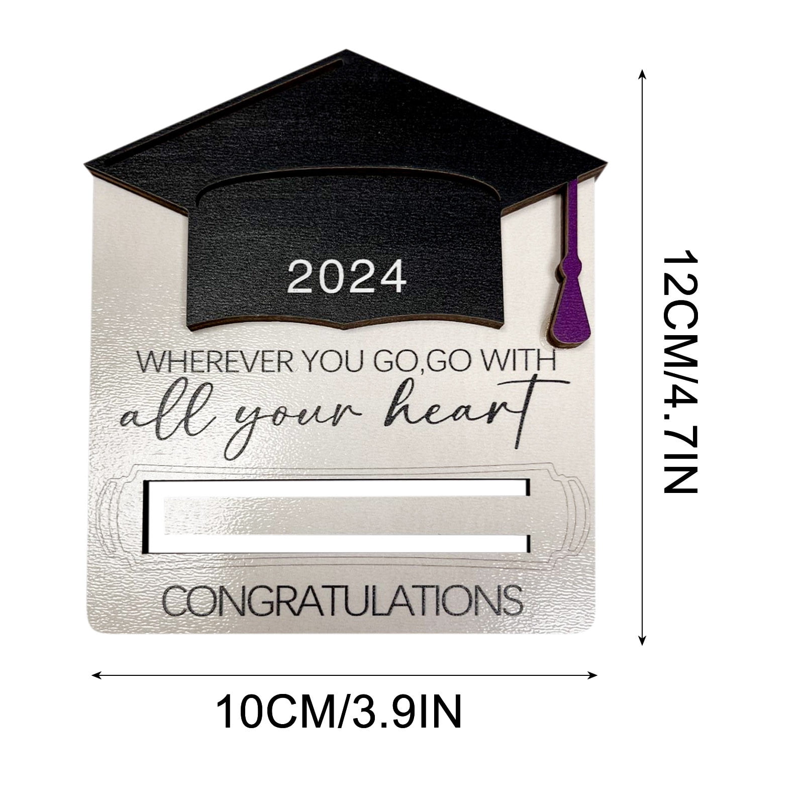 Graduation Decorations 2024 Wooden Graduation Money Packaging Money ...