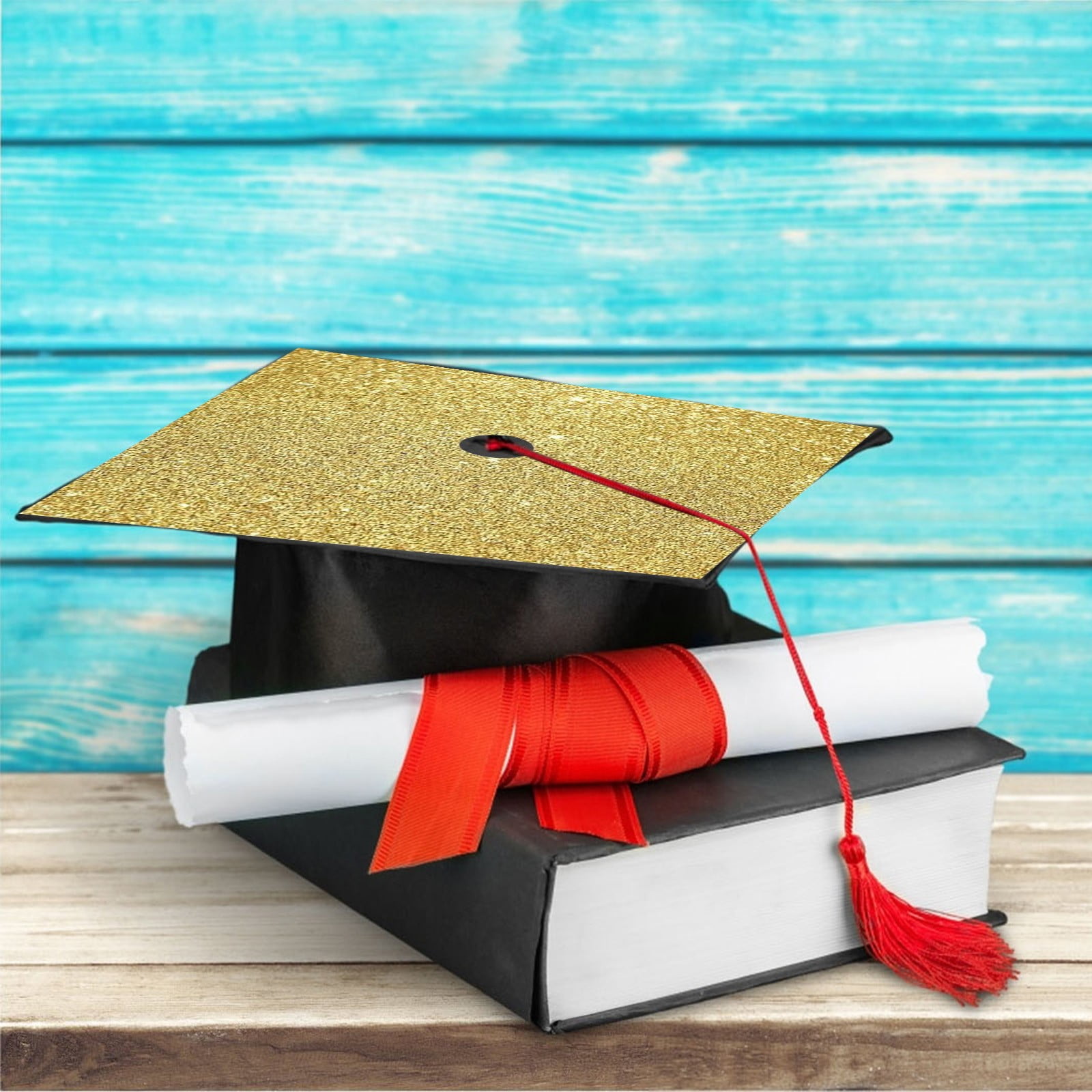Graduation Decorations 2025,1 Pieces Black Glitter Cardstock Premium ...