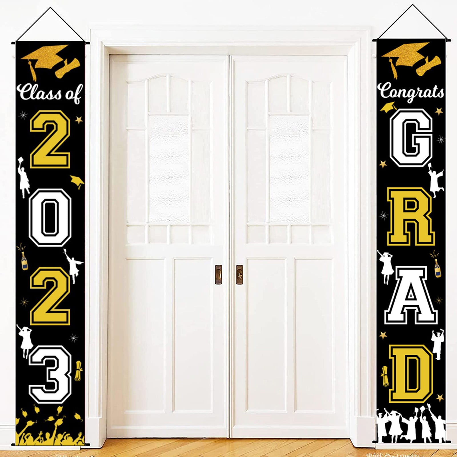 Graduation Decorations 2025 2023 Graduation Banners Hanging Flags Porch ...