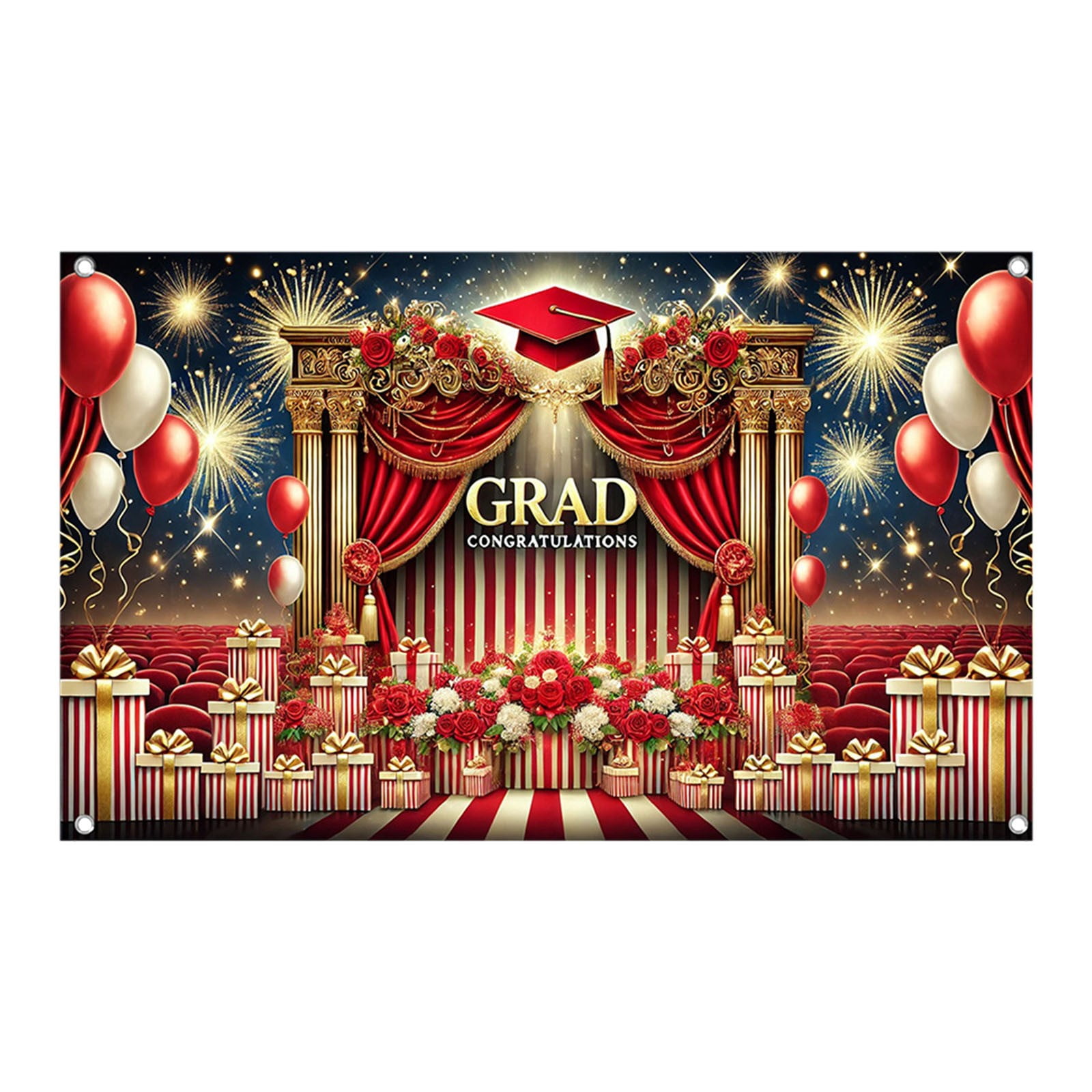 Graduation Decorations 2025 Banner Graduation Photo Backdrop, Congrats ...