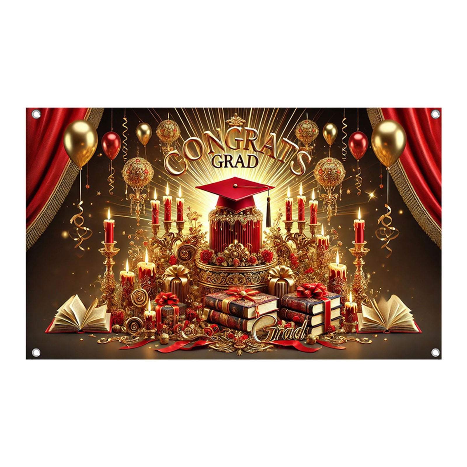 Graduation Decorations 2025 Banner Graduation Photo Backdrop, Congrats ...