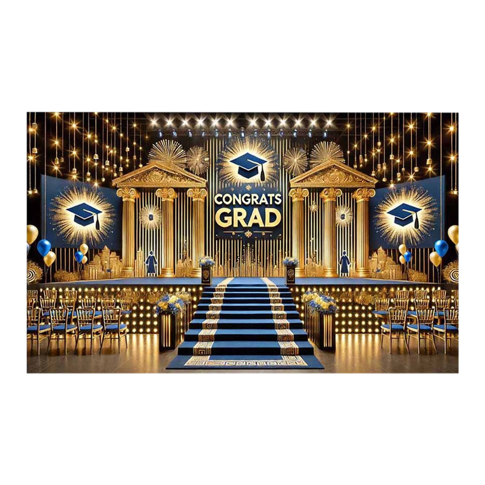 Graduation Decorations 2025 Banner Graduation Photo Backdrop, Congrats ...