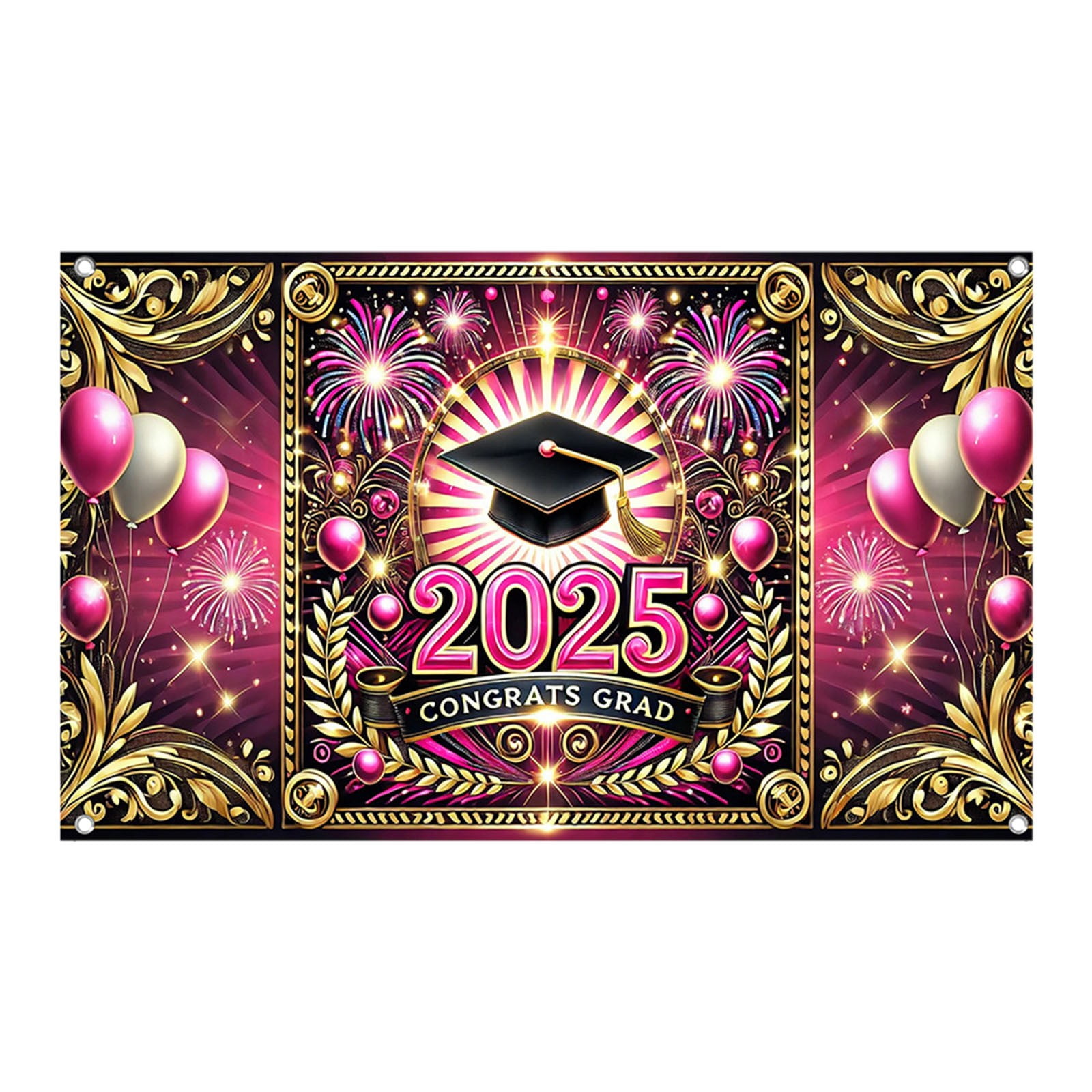 Graduation Decorations 2025 Banner Graduation Photo Backdrop, Congrats ...