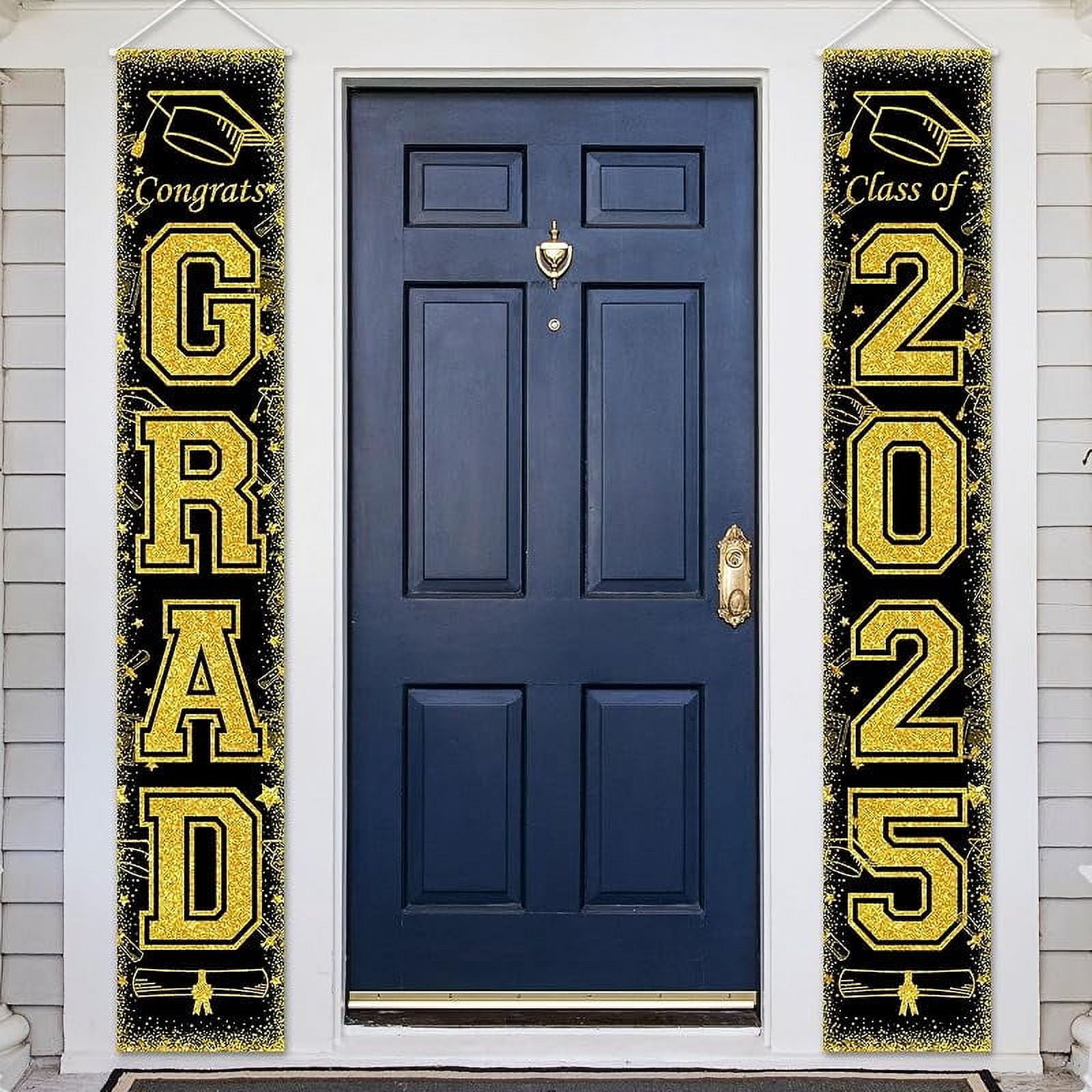 Graduation Decorations 2025 Banner Graduation Porch Sign Class of 2025 ...