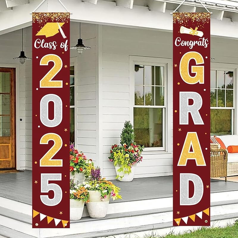 Graduation Decorations 2025 Banner Porch Sign You Did It Class of 2025 ...