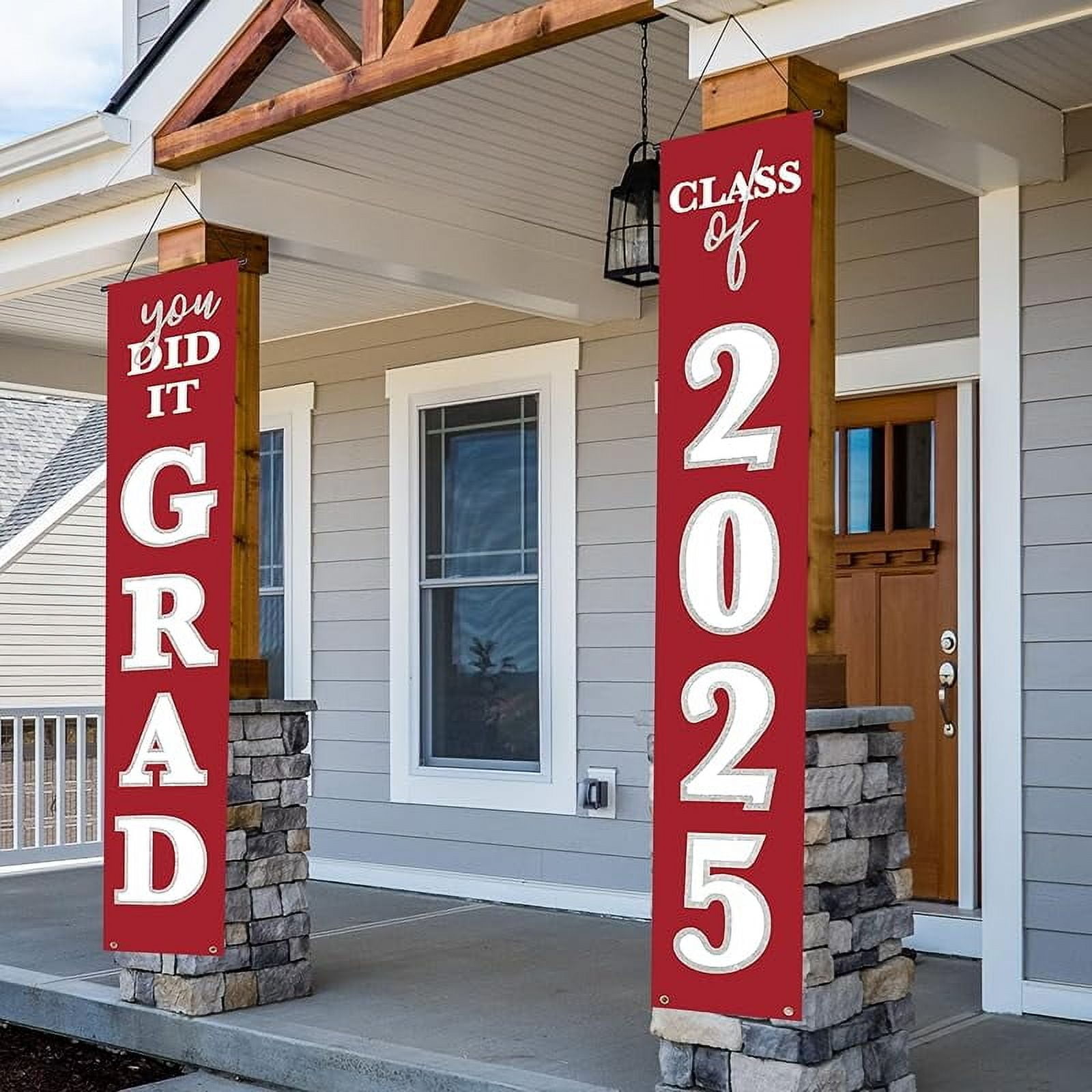 Graduation Decorations 2025 Banner Porch Sign You Did It Class of 2025 ...