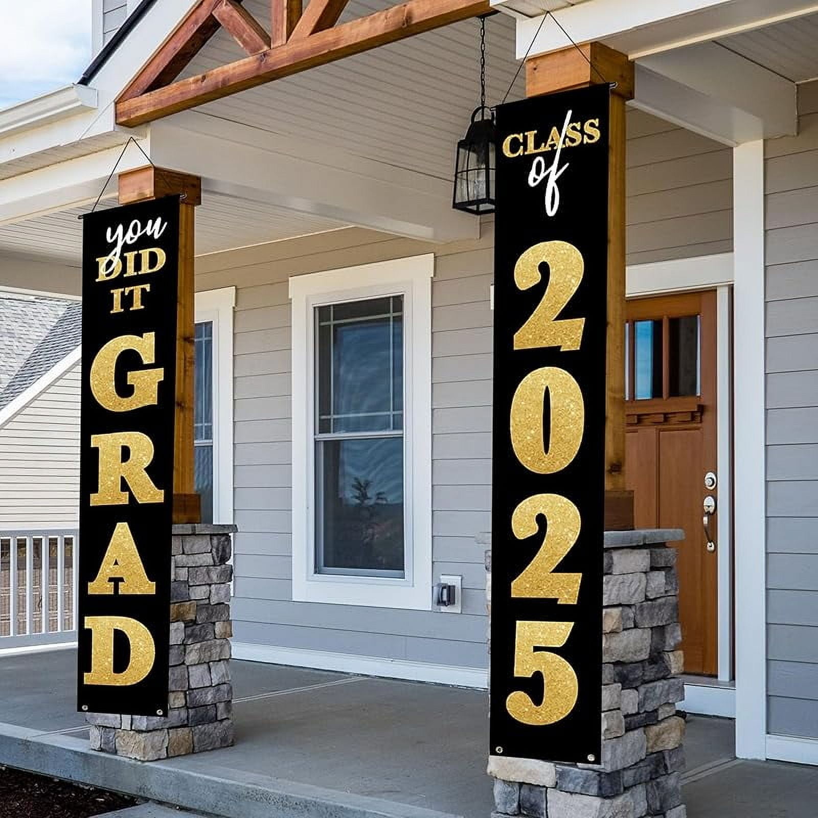 Graduation Decorations 2025 Banner Porch Sign You Did It Class of 2025 ...