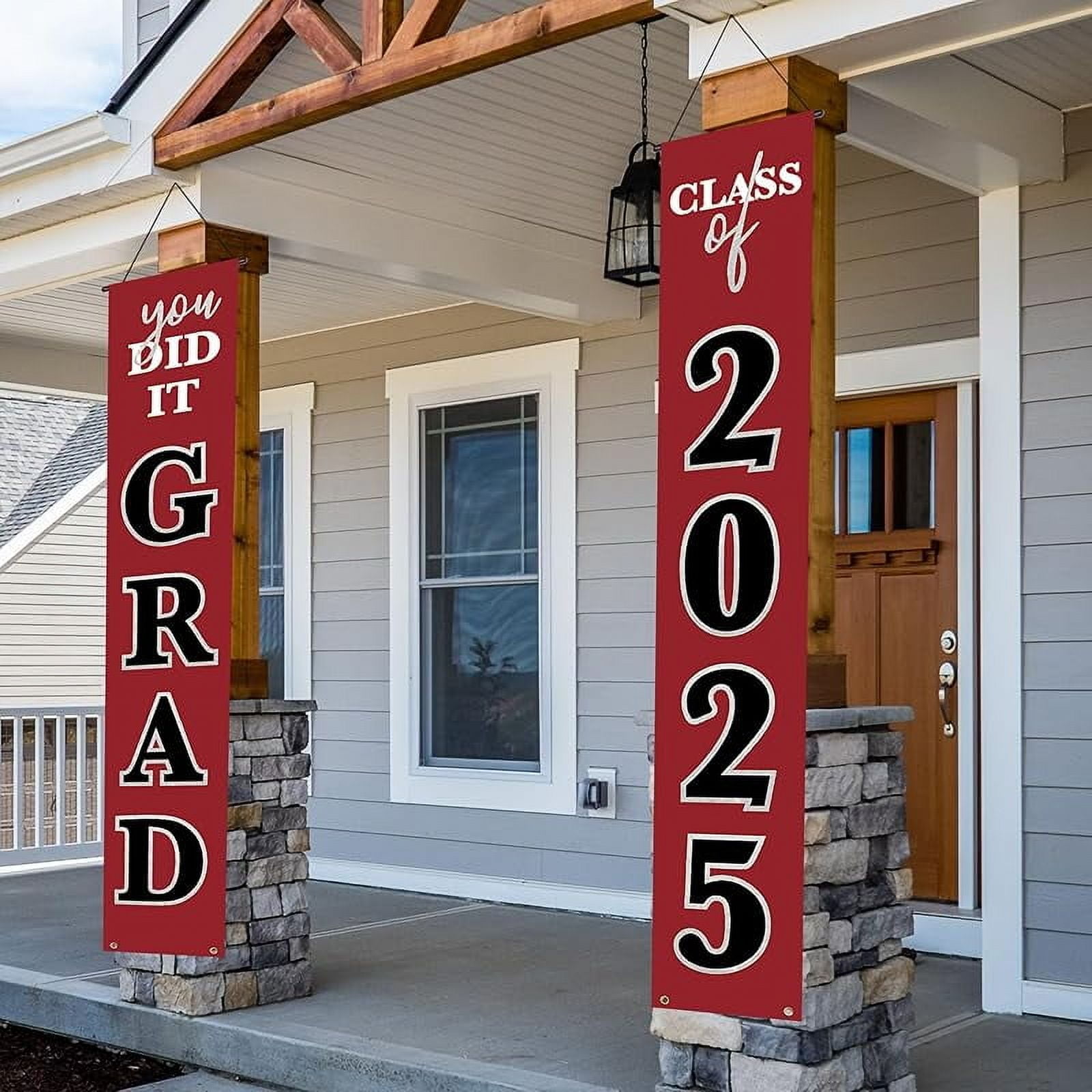 Graduation Decorations 2025 Banner Porch Sign You Did It Class of 2025 ...