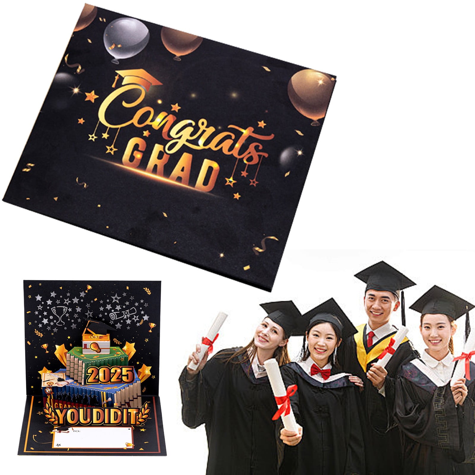 Graduation Decorations 2025 Clearance! Explosion Graduation Card 2025 ...