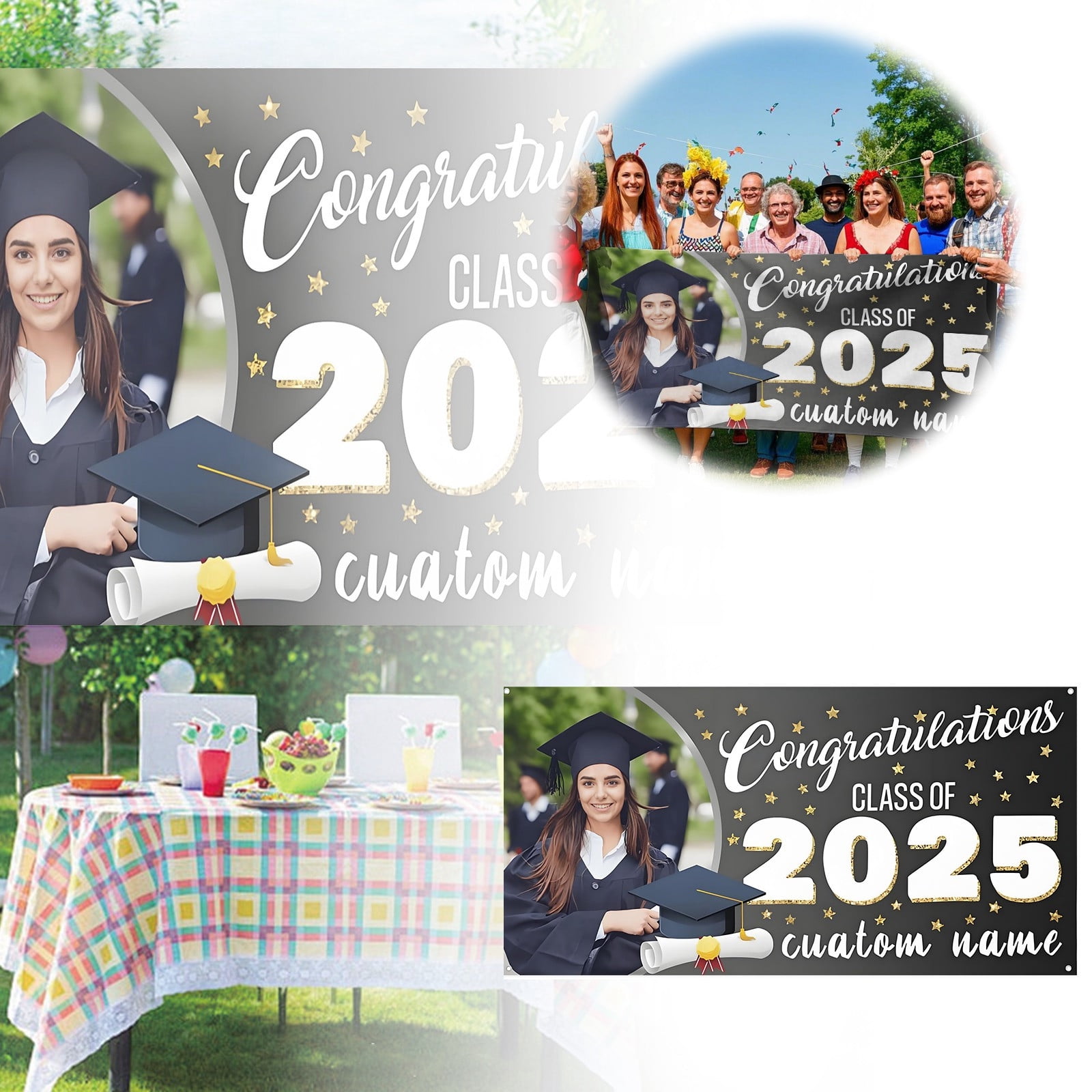 Graduation Decorations 2025 Customized Graduation Banner For The Class ...