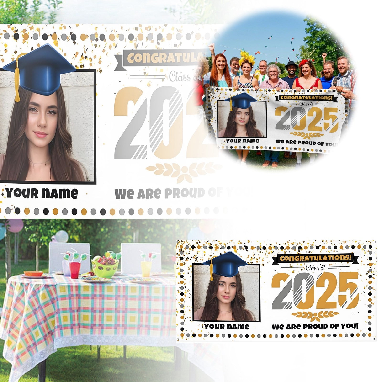 Graduation Decorations 2025 Customized Graduation Banner For The Class ...