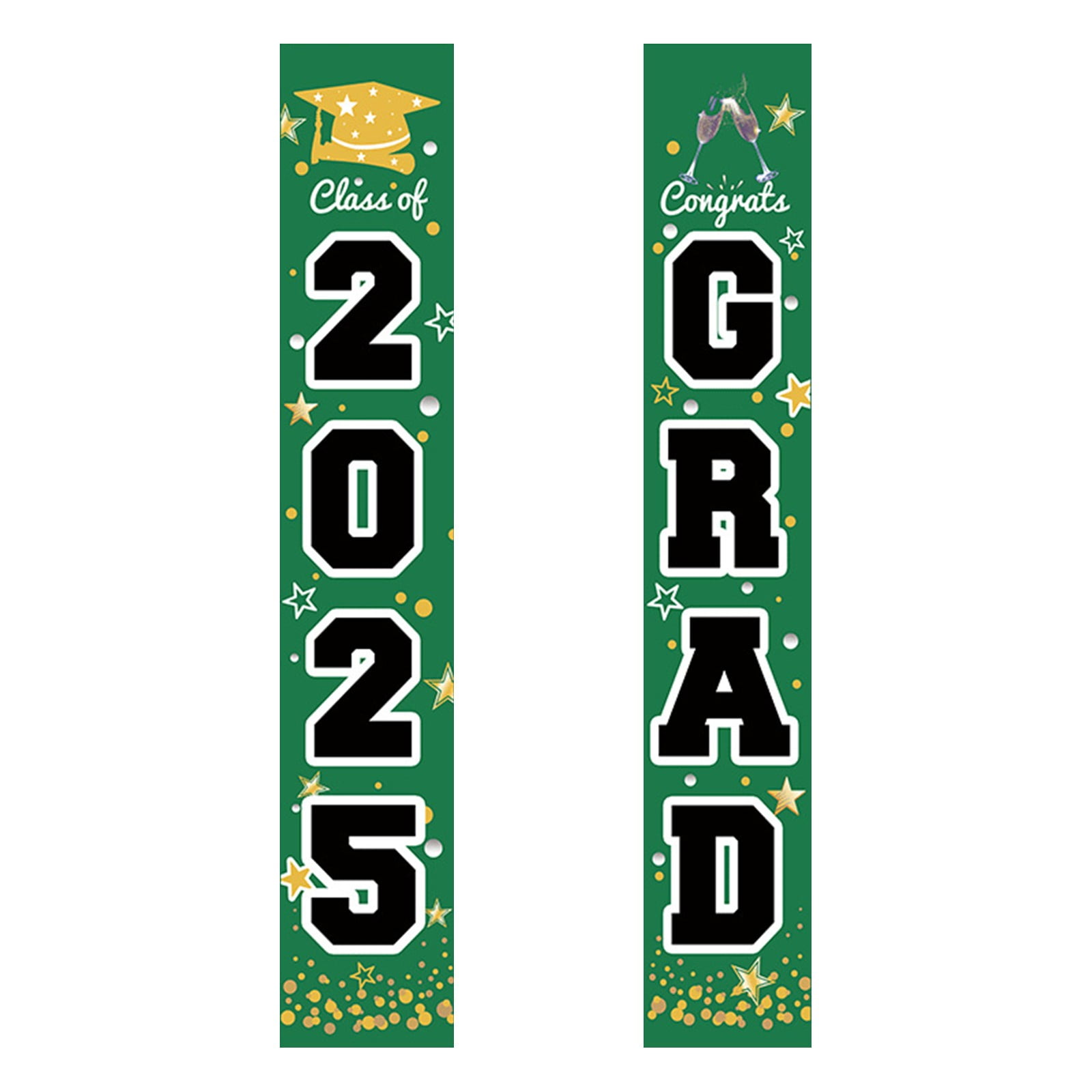 Graduation Decorations 2025 GRAD Banner Black Porch, Graduation Banner ...