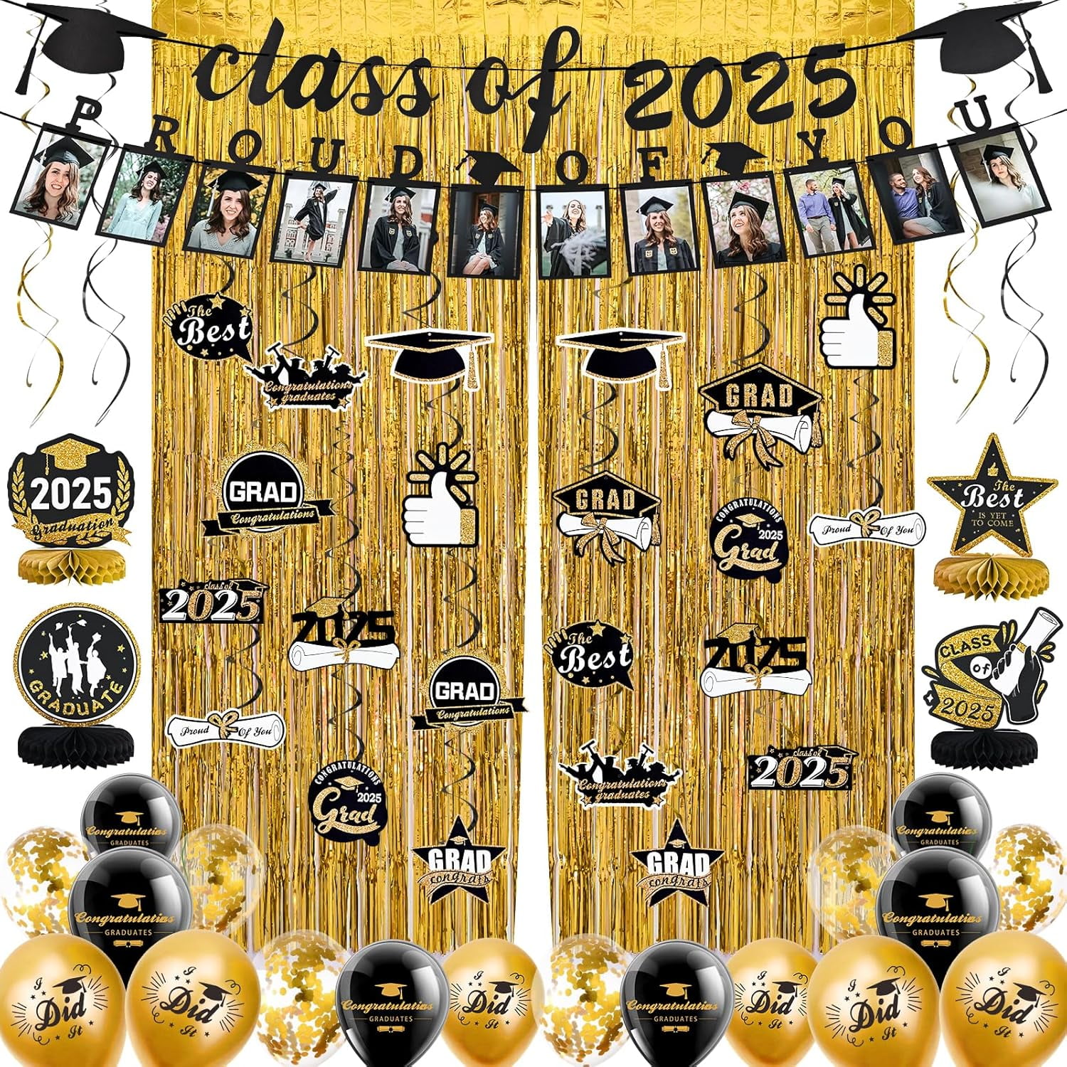Graduation Decorations 2025, Graduation Banner Class of 2025 ...