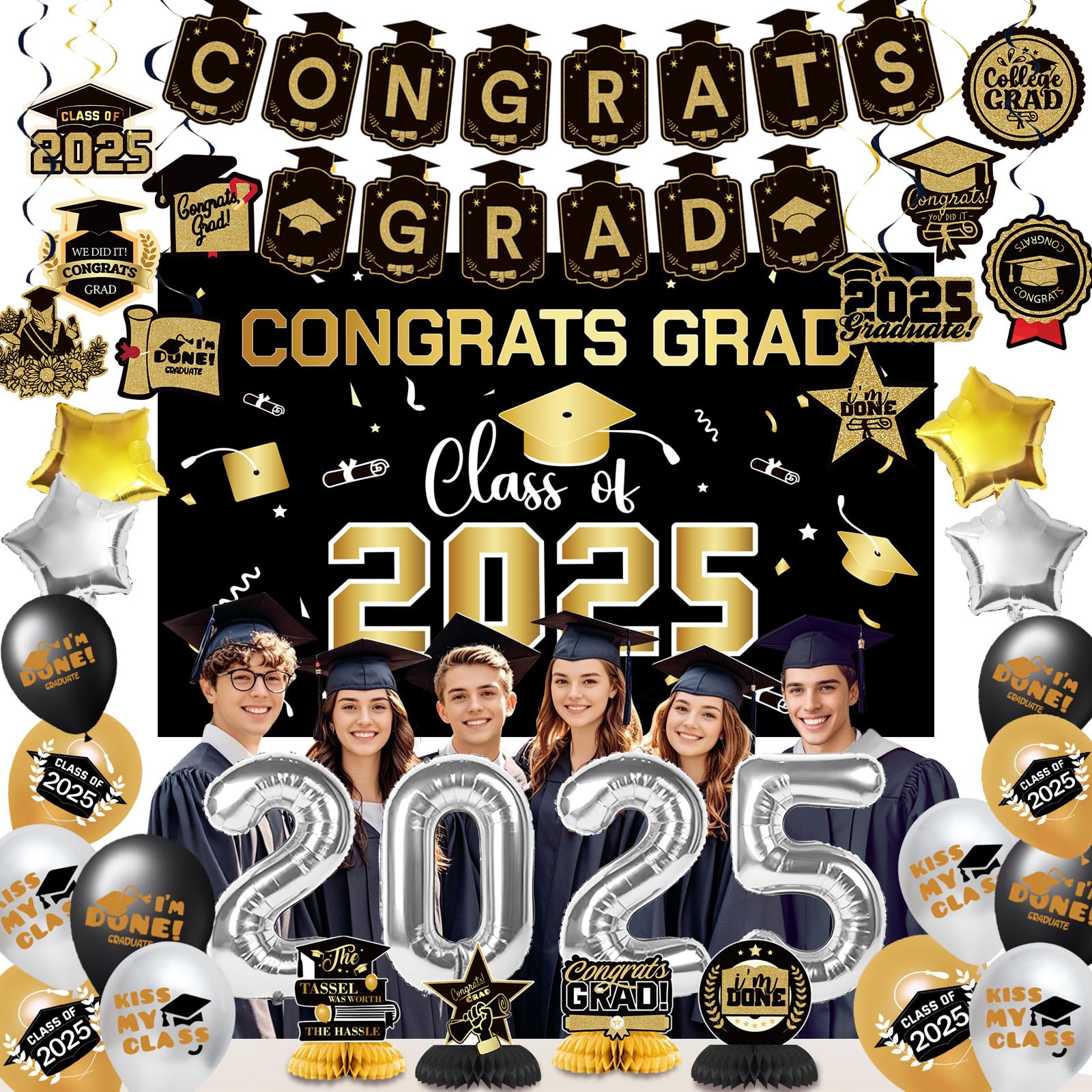 Graduation Decorations 2025, Graduation Decorations Class BSL1 of 2025 ...