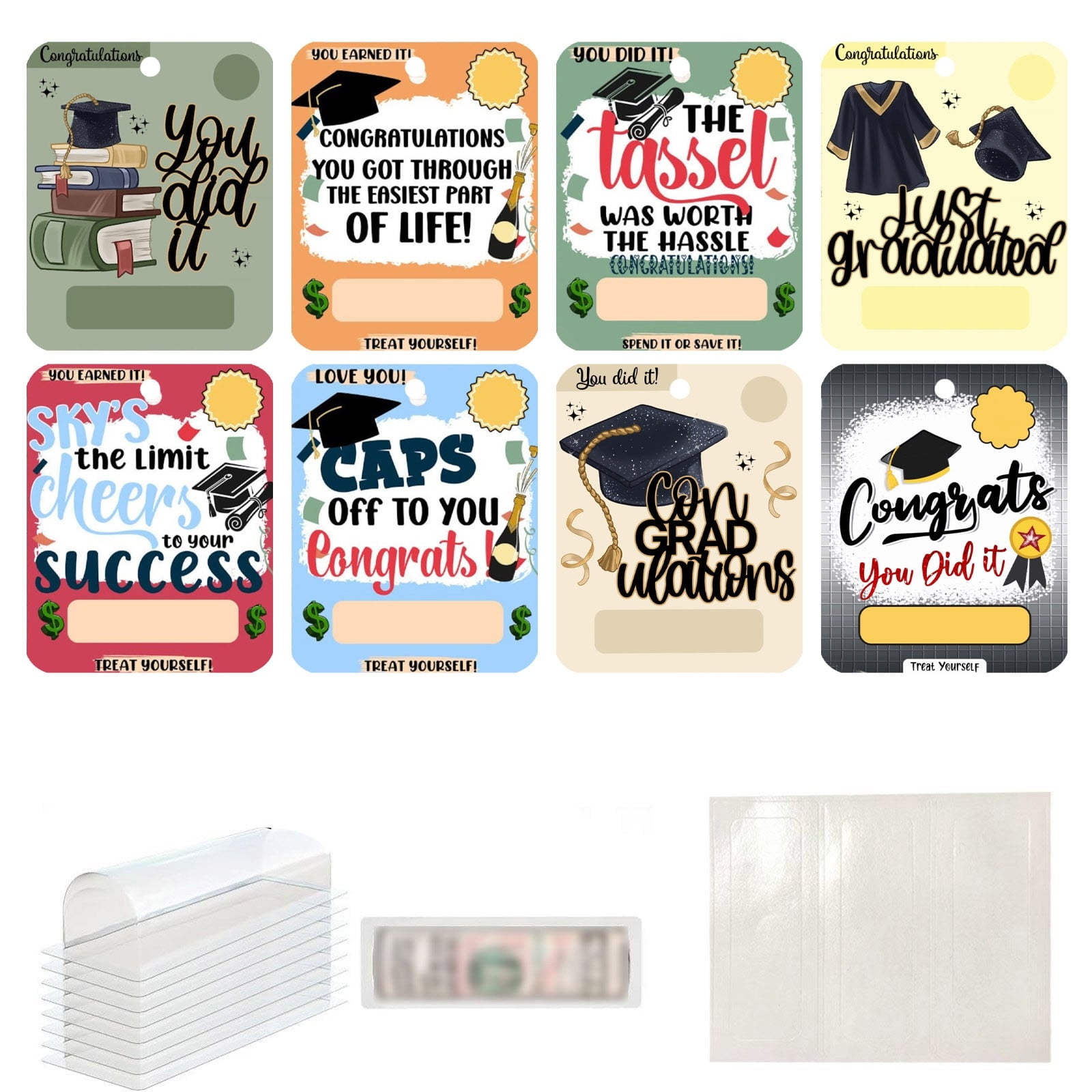 Graduation Decorations 2025 Graduation Money Holder Cards With ...