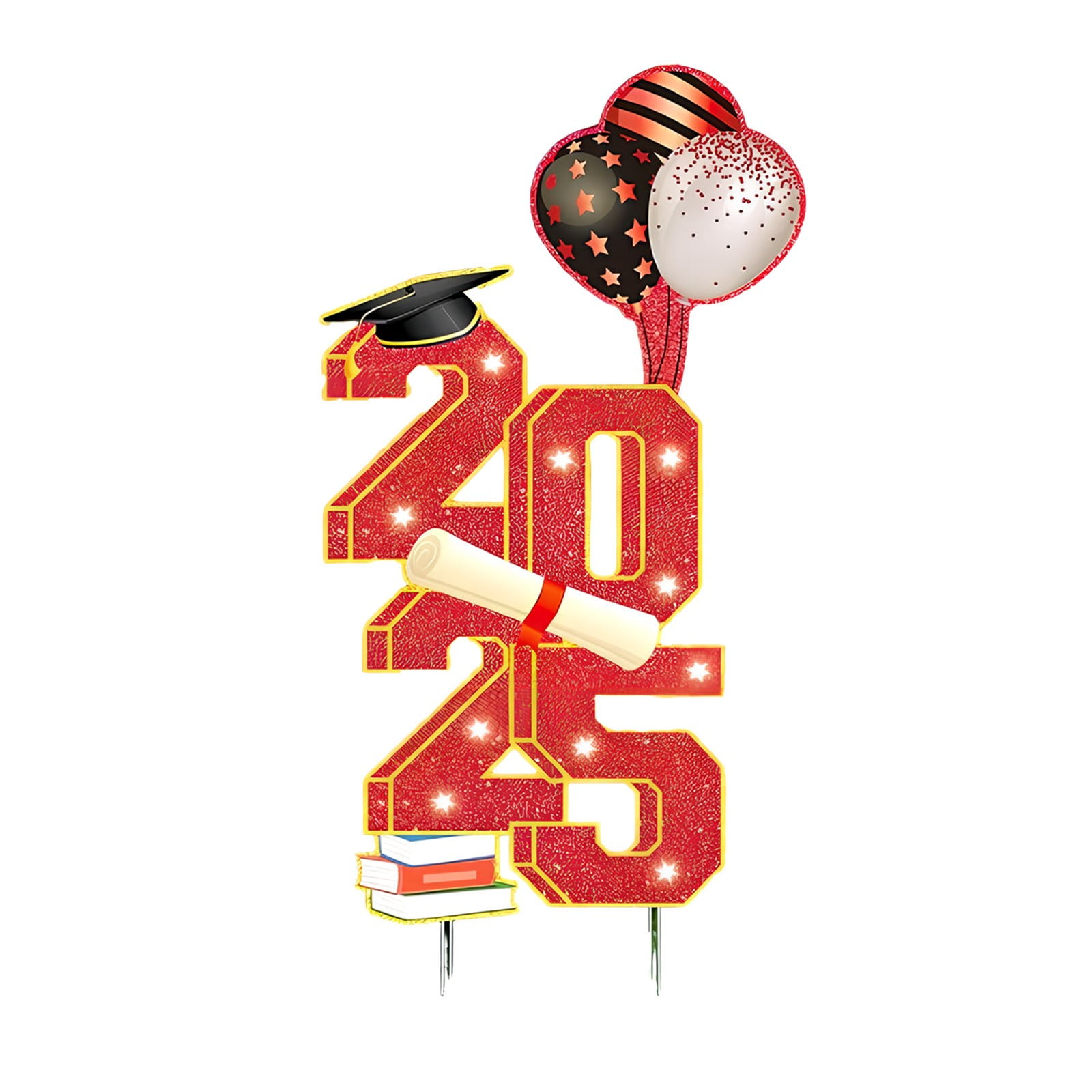 Graduation Decorations 2025 Graduation Party Decoration Set with LED ...