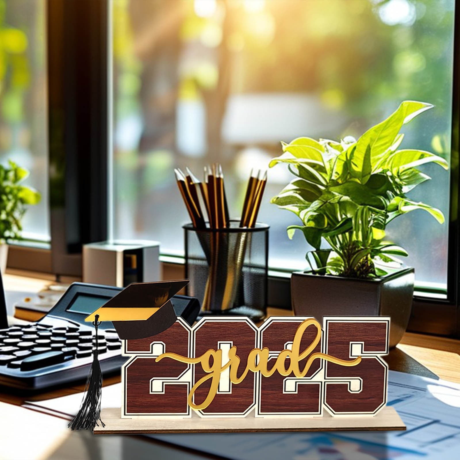 Graduation Decorations 2025, Graduation Season Wooden Display Stand ...
