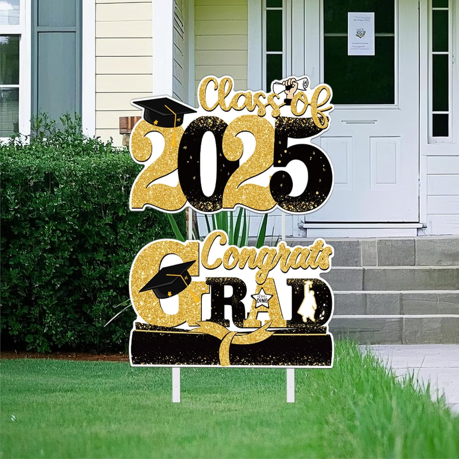 Graduation Decorations 2025, Large Size Graduation Yard Signs Class of ...