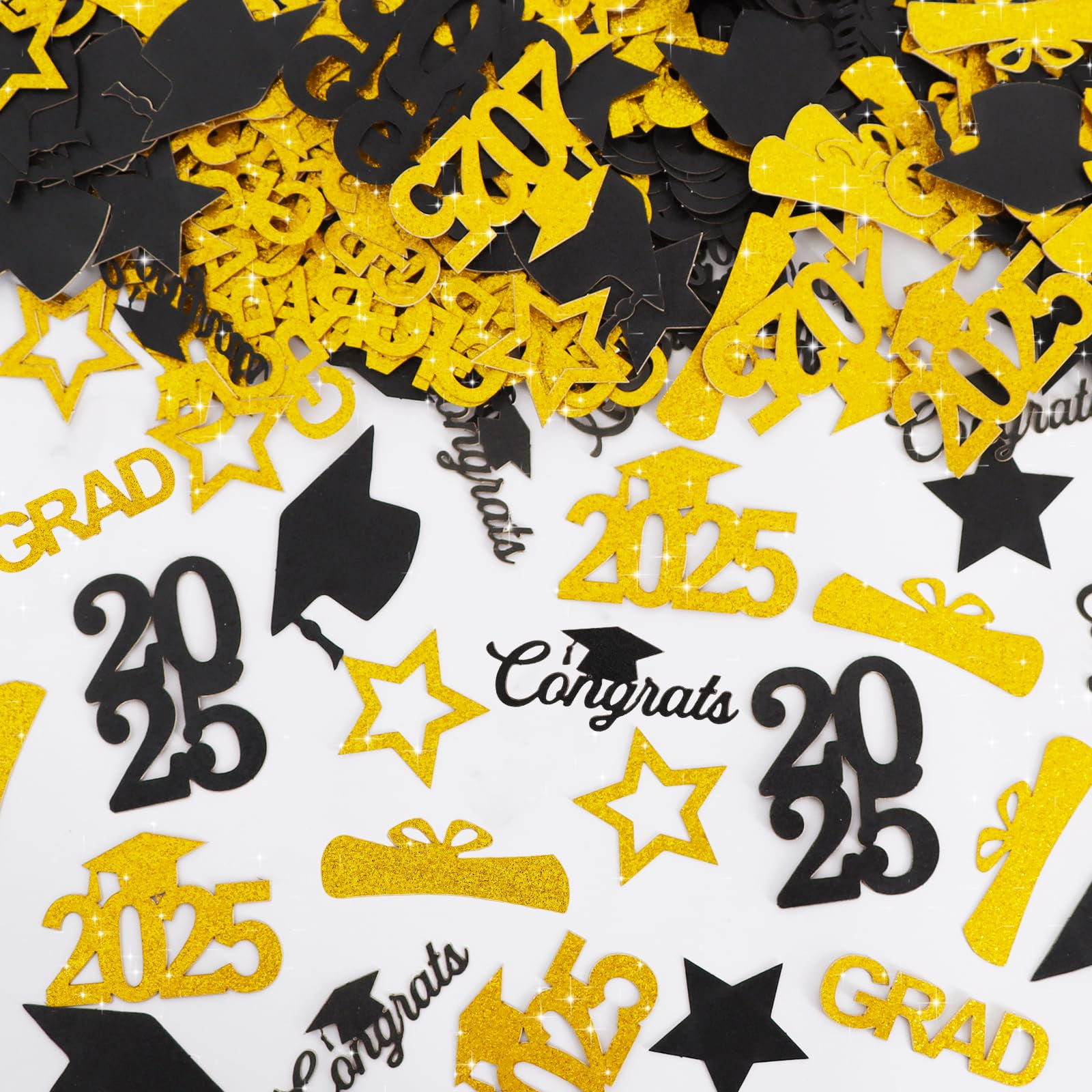 Graduation Decorations 2025 Pack-Black SSF20 and Gold Balloons Boxes ...
