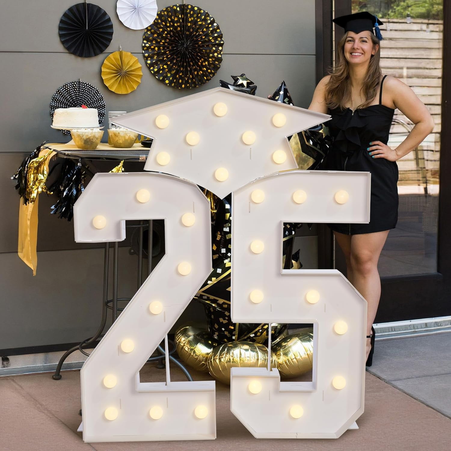 Graduation Decorations 2025 Party Numbers: 4.5FT Graduation Decorations ...