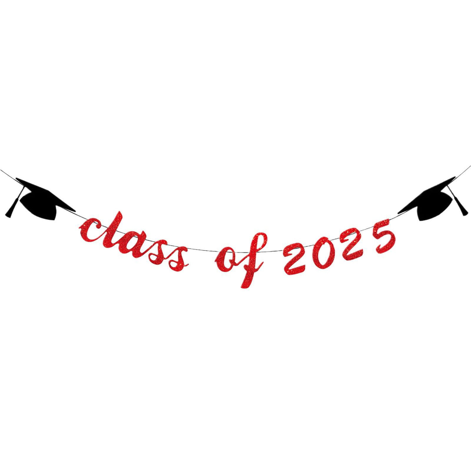 Graduation Decorations 2025 Red 2, Tyeign 2025 Graduation Banners ...