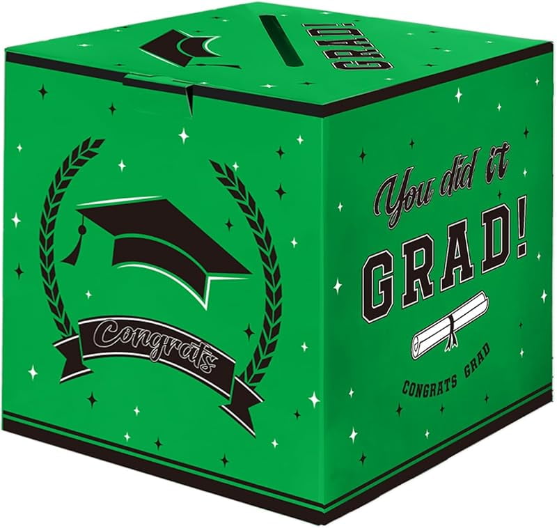 Graduation Decorations 2025 Red Graduation Card Box Card Boxes for ...