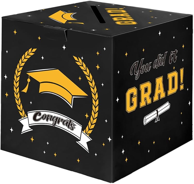 Graduation Decorations 2025 Red Graduation Card Box Card Boxes for ...