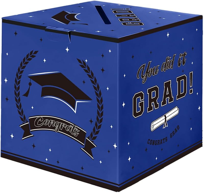 Graduation Decorations 2025 Red Graduation Card Box Card Boxes for ...