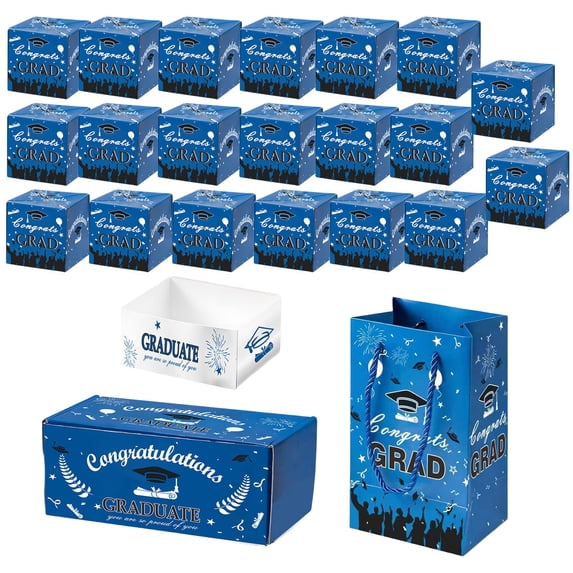 Graduation Decorations 2026 Blue Graduation Card Box Graduation ...