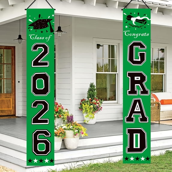 Graduation Decorations 2026, Congrats Grad Porch Banner for Any Schools ...