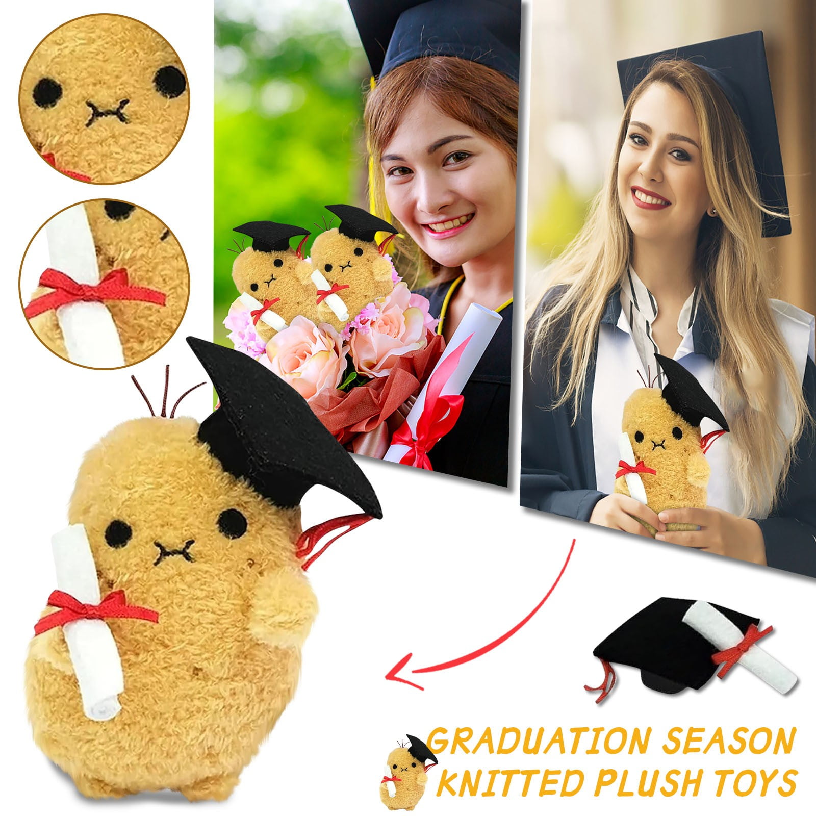 Graduation Decorations Class of 2024 Graduation Potato Plush Toy ...