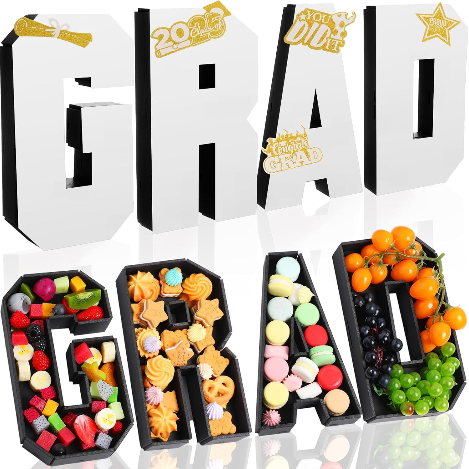Graduation Decorations Class of 2025 Charcuterie Grad Cardboard Letter ...