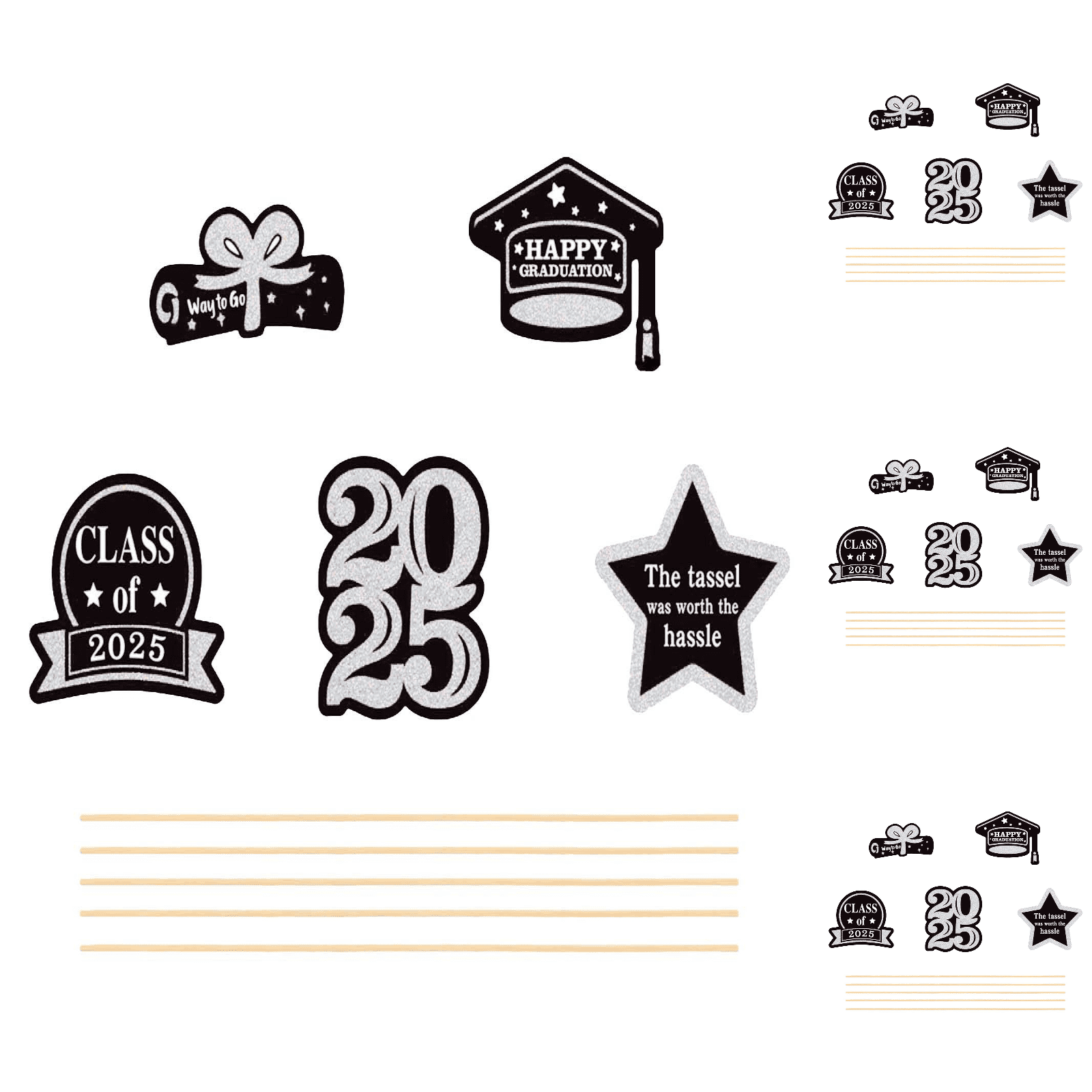 Graduation Decorations Class of 2025, Graduation Table Centerpieces ...