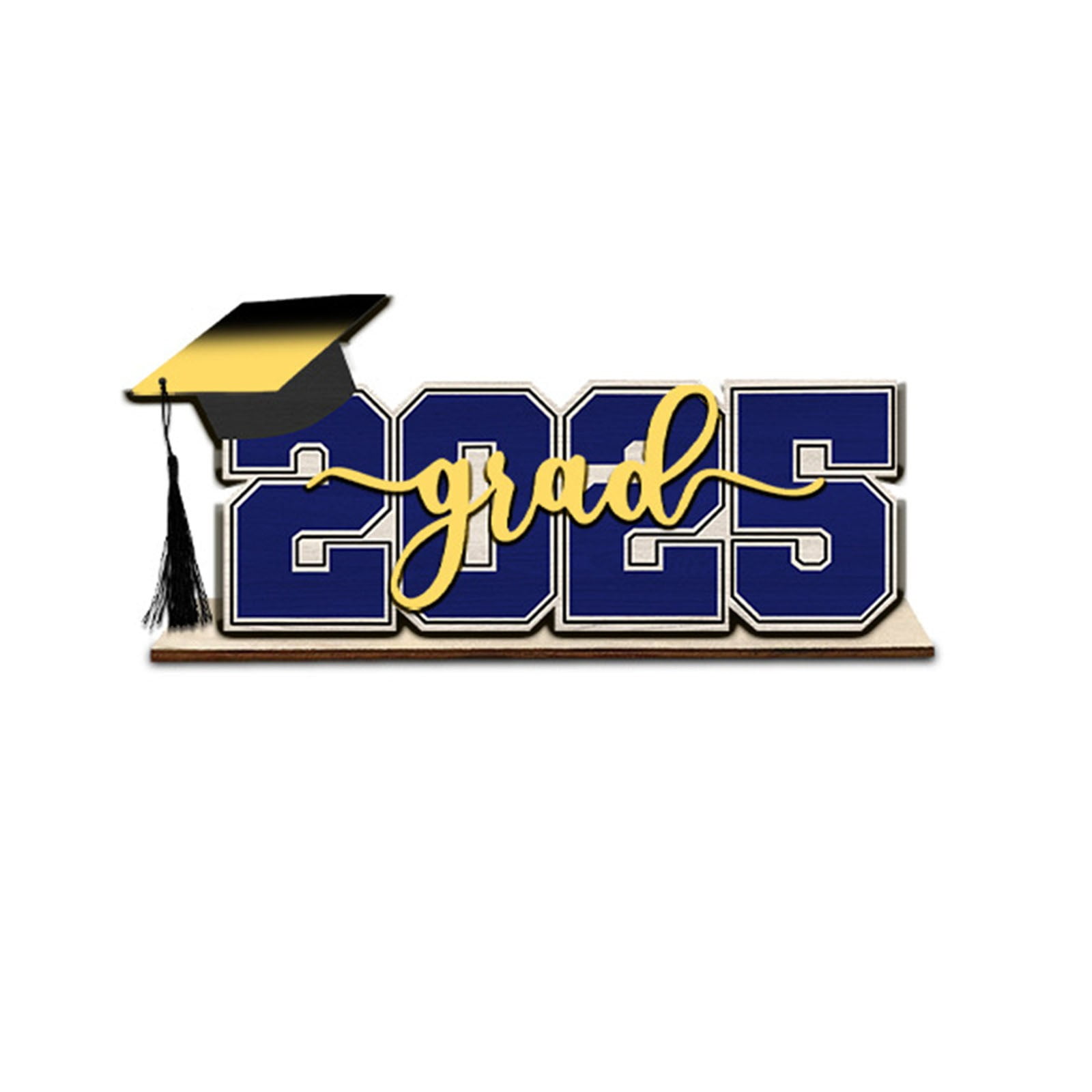 Graduation Decorations Class of 2025, Congrats Grad Wooden Table Sign ...