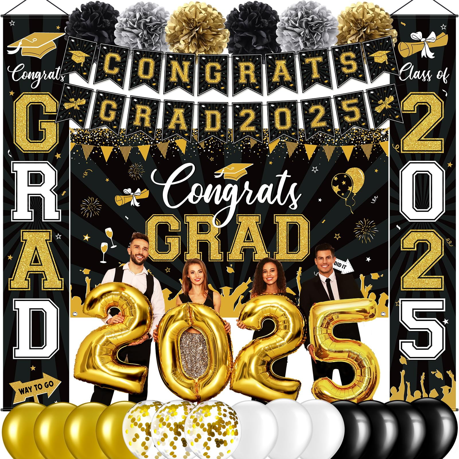 Graduation Decorations Class of MMF7 2025, Graduation Party Decorations ...