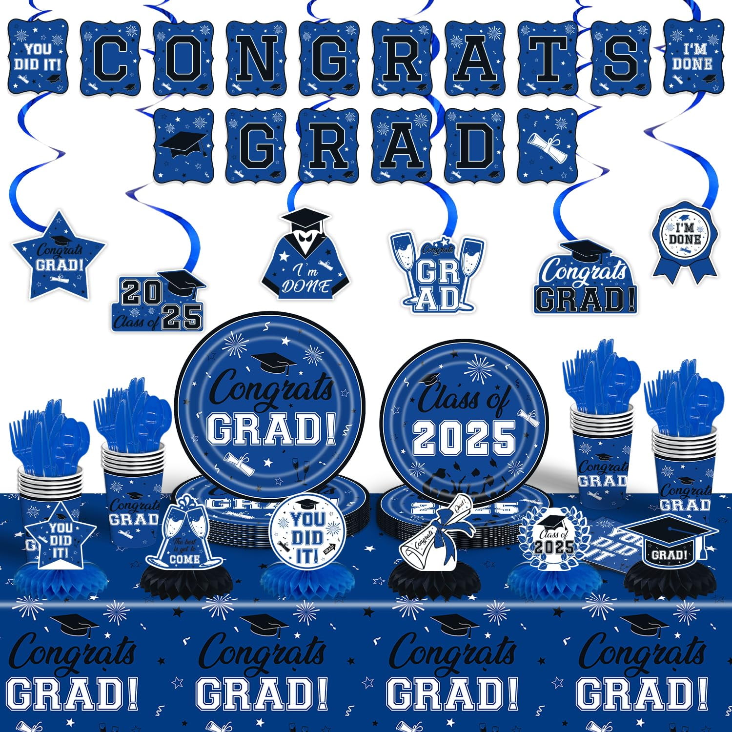 Graduation Decorations Class SSF20 of 2025, Graduation Supplies ...