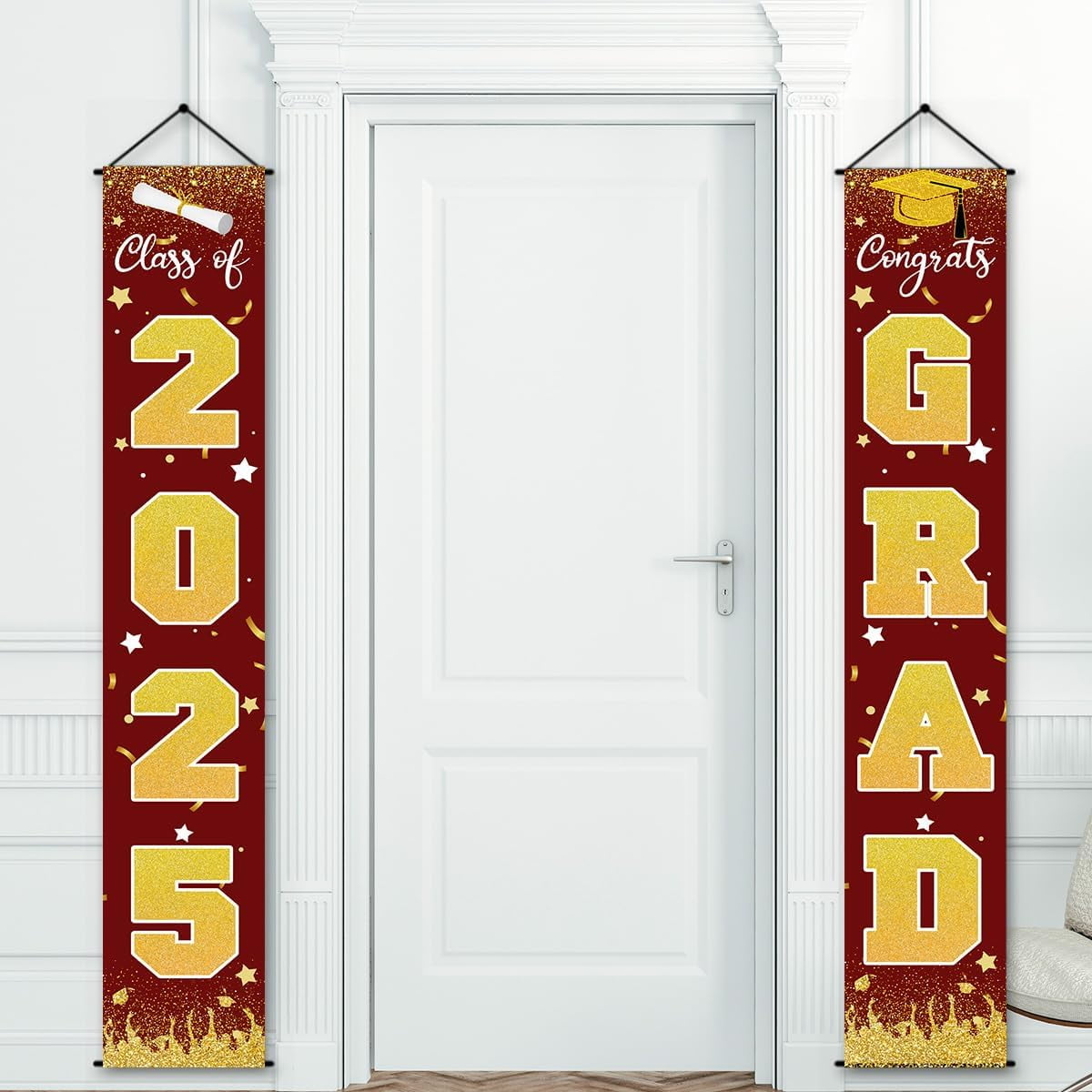 Graduation Decorations Class of 2025 Congrats Grad Porch Sign Banner ...