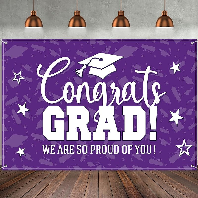 Graduation Decorations Grad Backdrop Banner Class of 2025 Graduation ...