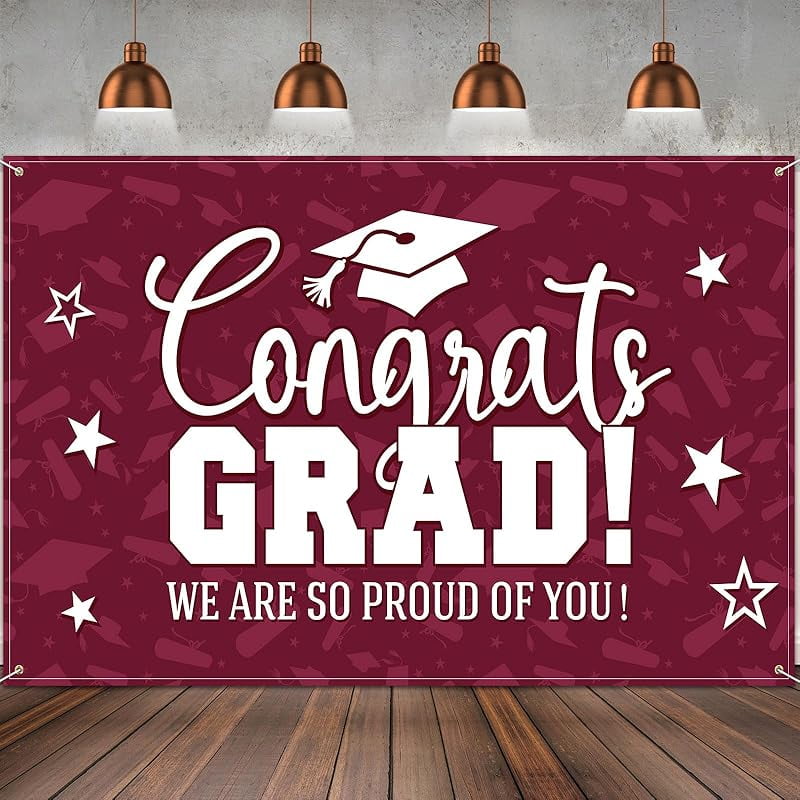 Graduation Decorations Grad Backdrop Banner Class of 2025 Graduation ...