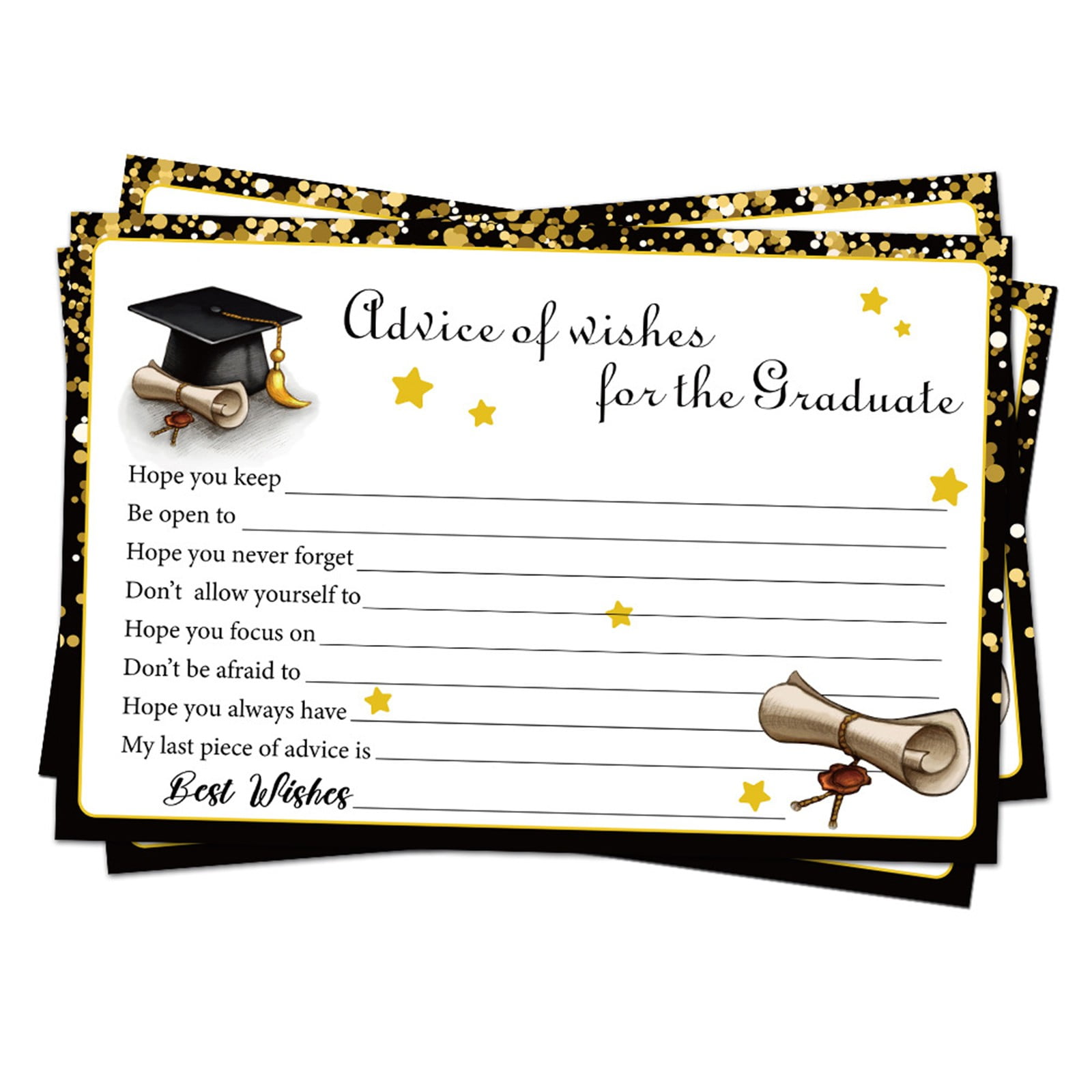 Graduation Decorations Graduation Advice Cards For The Graduate ...
