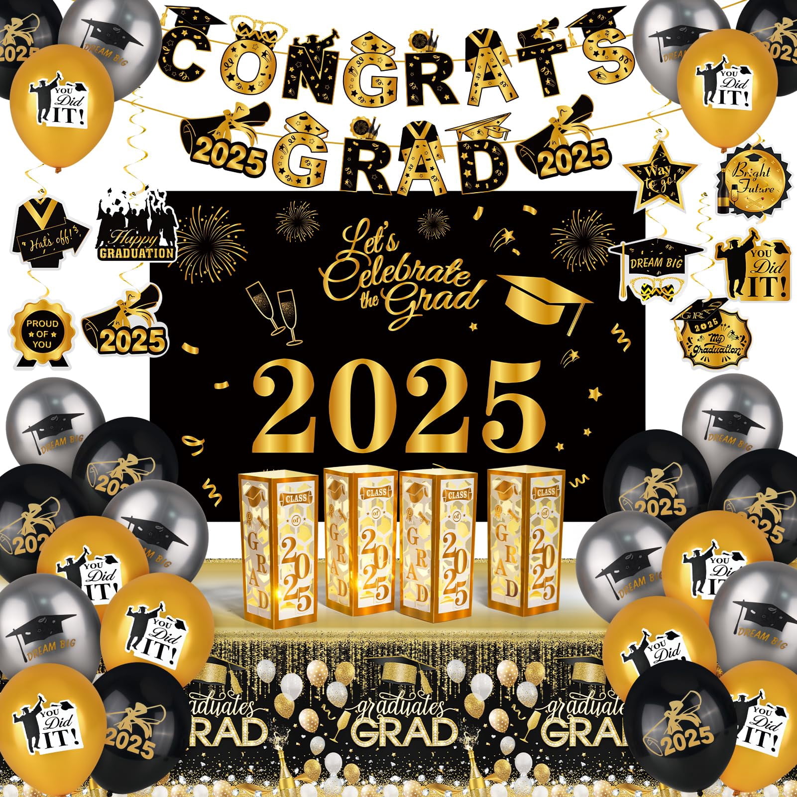 Graduation Decorations Party Supplies, RRF12 Grad Party Supplies of ...
