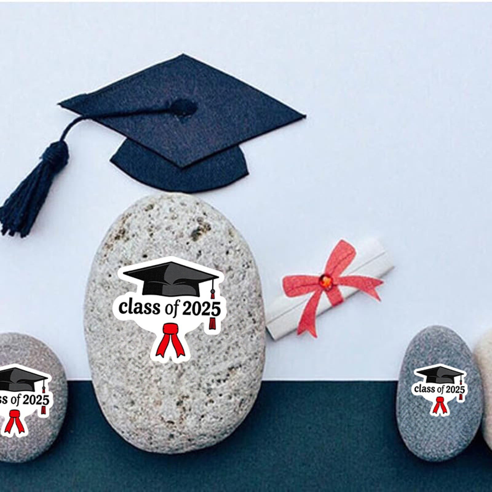 Graduation Decorations Stickers 2025 (4-Pack) – Vibrant Bachelor Hat ...