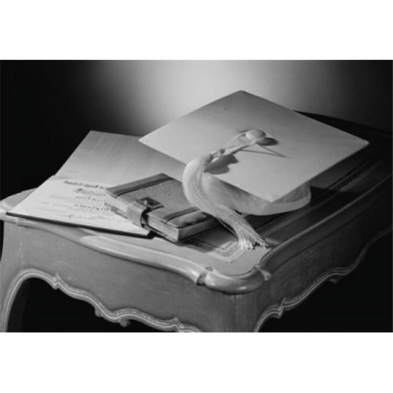 Graduation Diploma & Mortar Board on Bedside Table Poster Print - 18 x ...