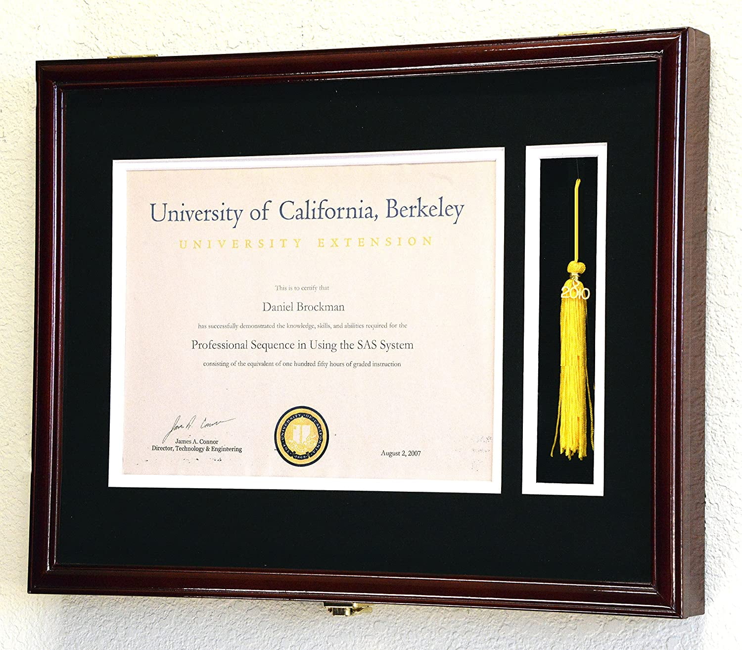 Graduation Diploma and Tassel Frame Display Case 11 x 8.5 w/Custom ...