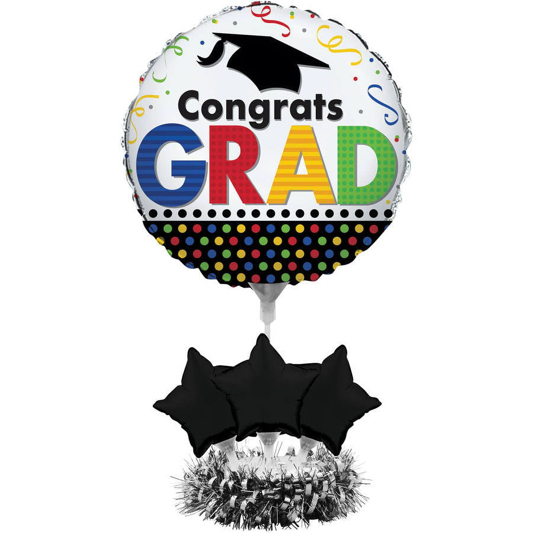 Graduation Dots Balloon Centerpiece Kit, 1pk - Walmart.com