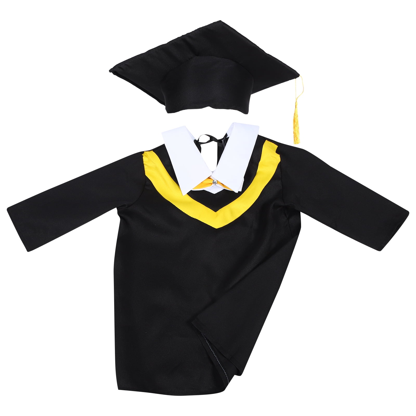 Graduation Dress Black Dress Preschool Graduation Gown Hat Kids ...