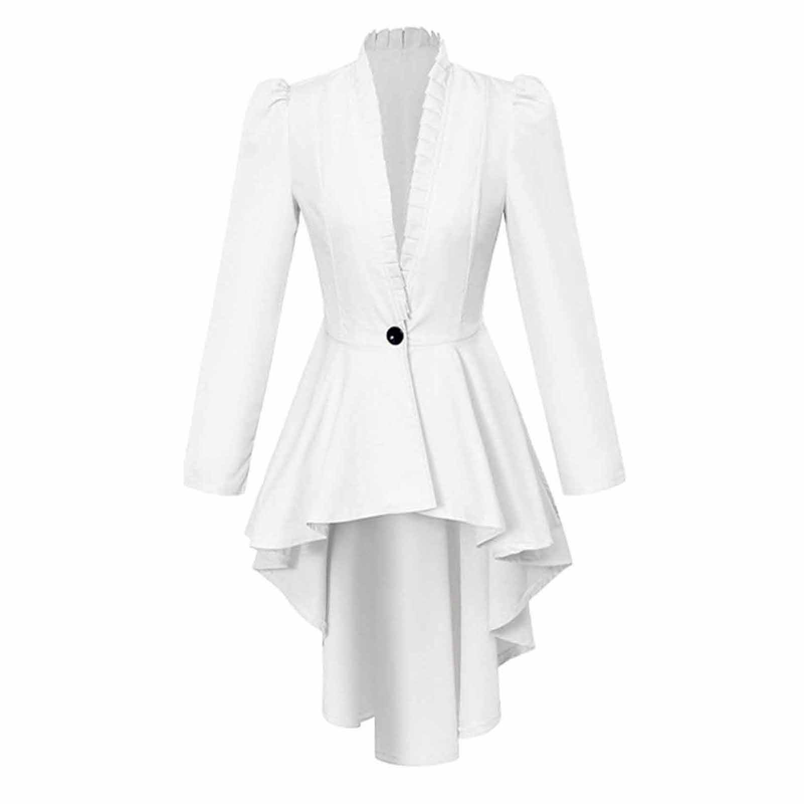 Graduation Dresses Women 2025 Ladies Jacket Retro Gothic Tailcoat Long ...